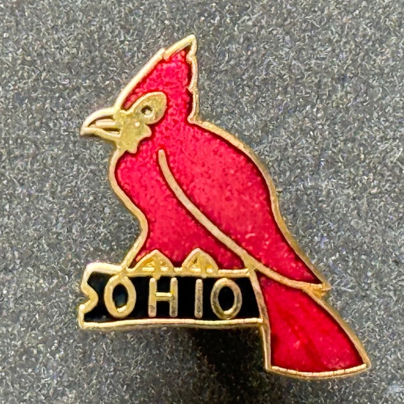 Ballou | Accessories | Vintage Ballou Lapel Pin Ohio Cardinal State ...
